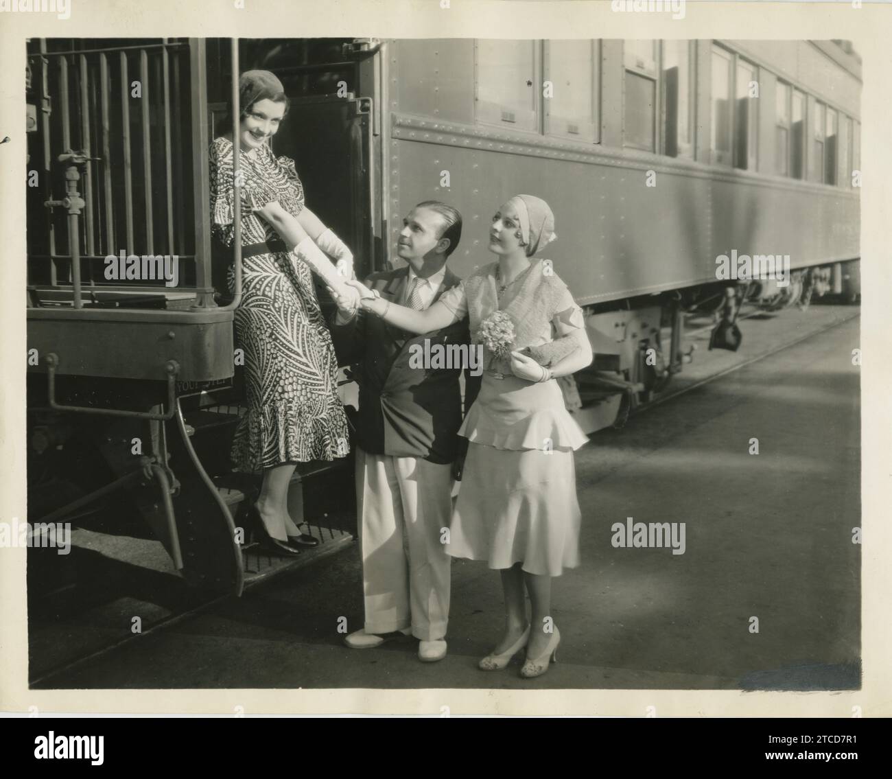 Hollywood, 1930. Conchita Montenegro, upon getting off the train in ...