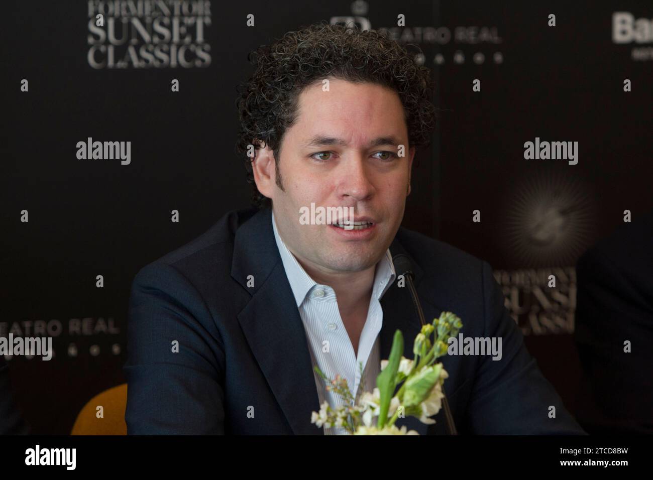 Madrid, 01/03/2018. Press conference by Gustavo Dudamel. Photo: Isabel ...