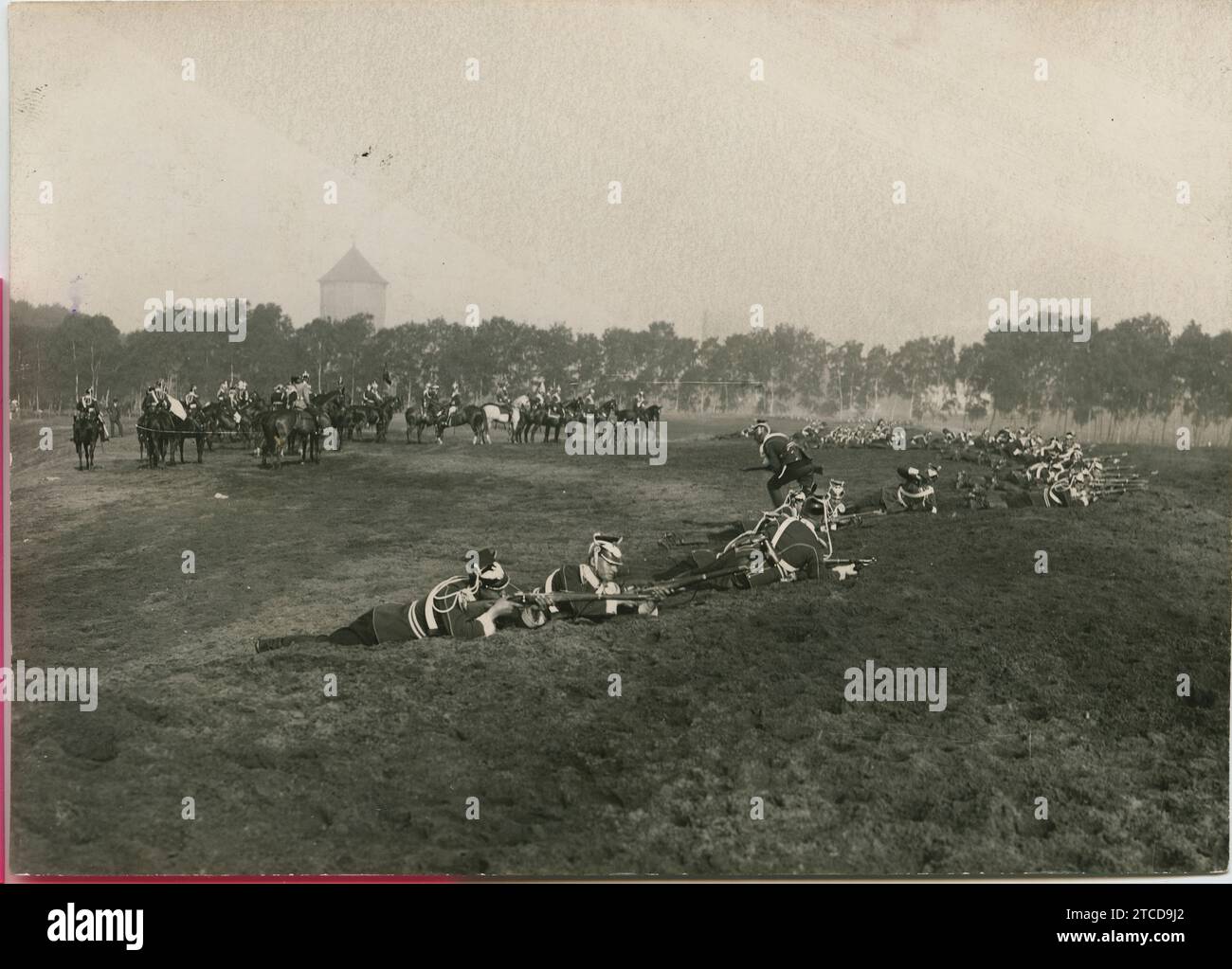 Hannover, June 1914. The hulans in Hannover. Shooting exercises by the ...