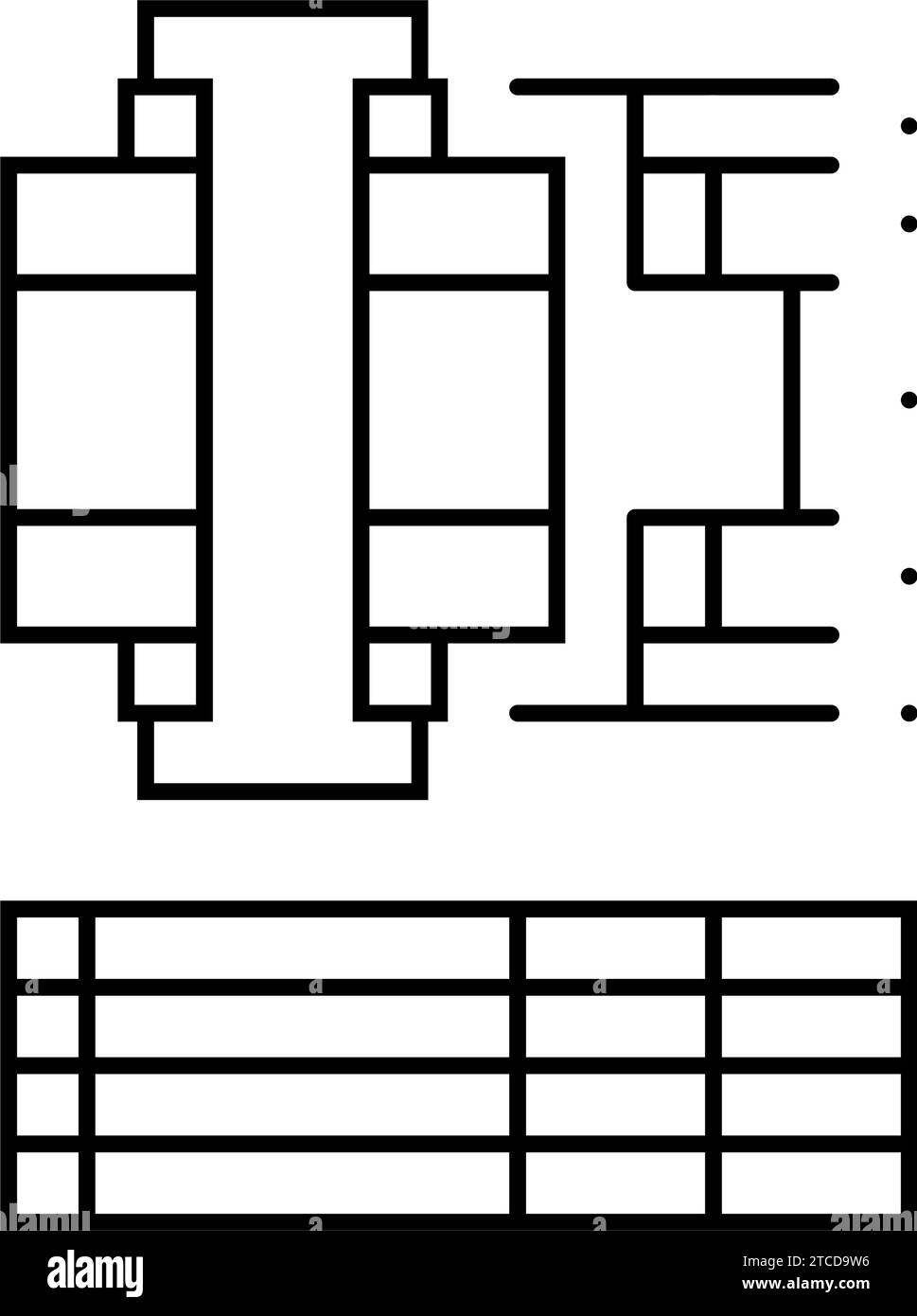 tolerance analysis mechanical engineer line icon vector illustration ...