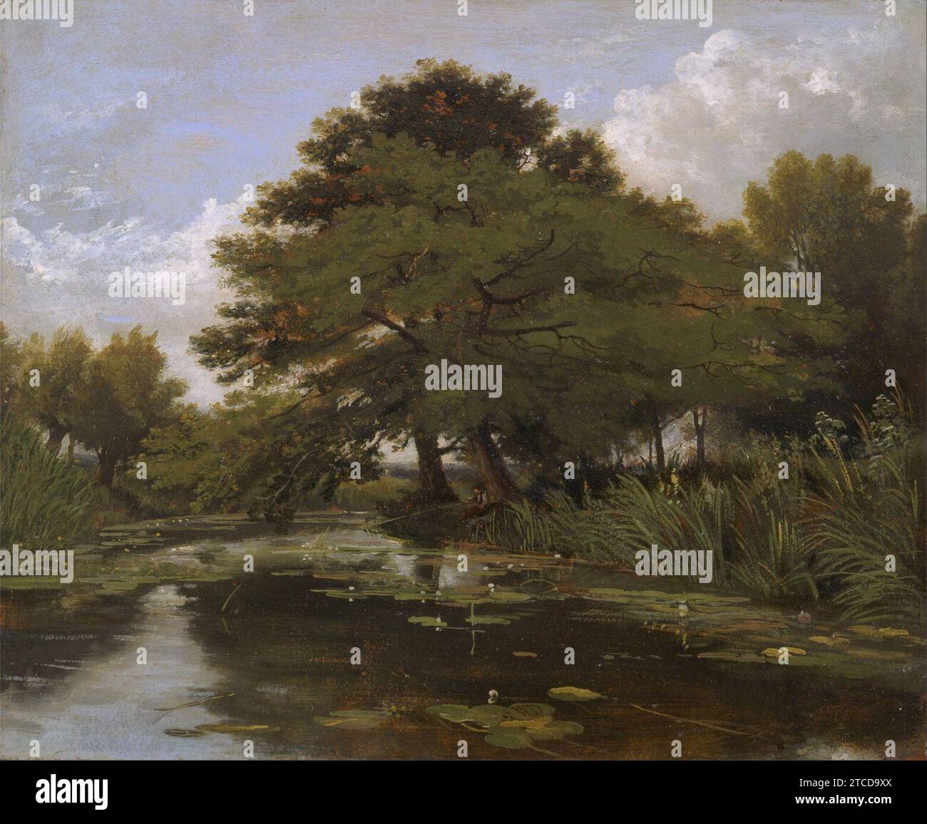 William Alfred Delamotte - On the Isis, Waterperry, Oxfordshire Stock ...