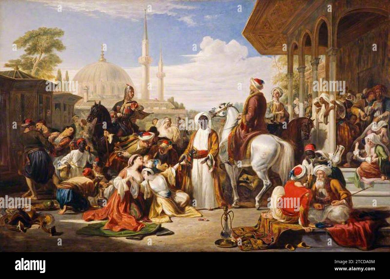 William Allan (1782-1850) - The Slave Market, Constantinople Stock ...