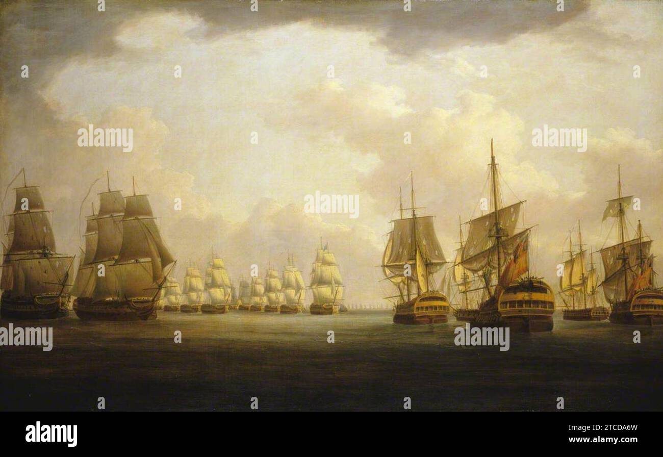 William Anderson (1757-1837) - Admiral Sir Robert Calder's Action off ...