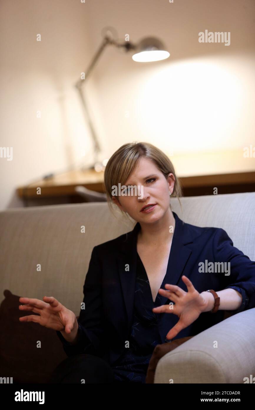 Madrid, 09/19/2018. Interview with Writer Tara Westover. Photo: Ernesto ...