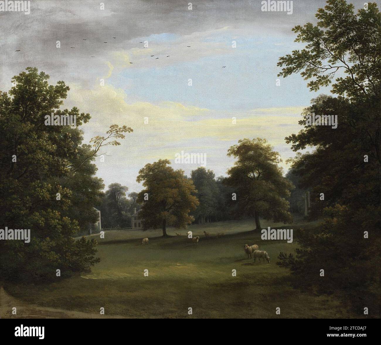 William Ashford (1746-1824) - View in Mount Merrion Park Stock Photo ...