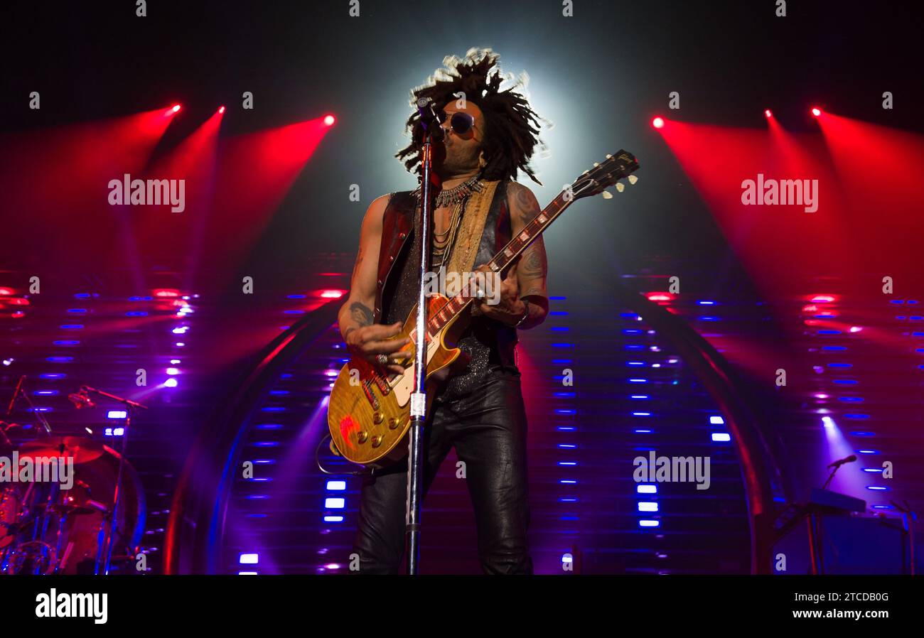Madrid, 07/04/2018. Lenny Kravitz concert at the Wizink Center. Photo ...