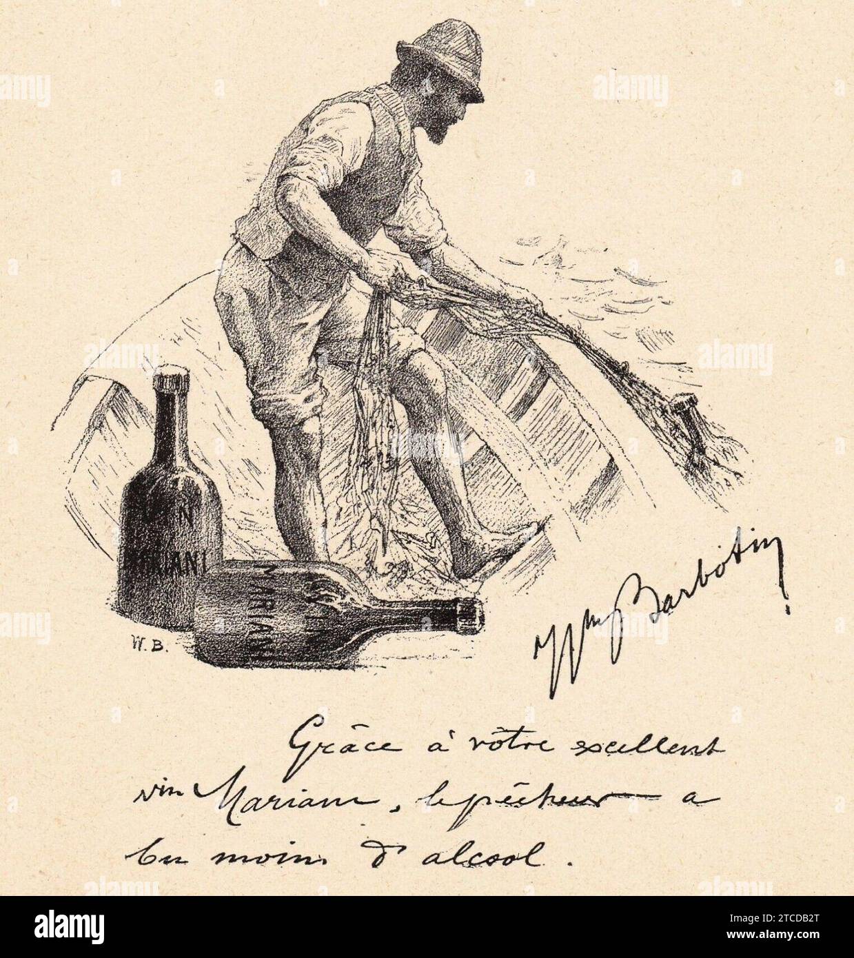 William Barbotin - Album Mariani - illustration Stock Photo - Alamy