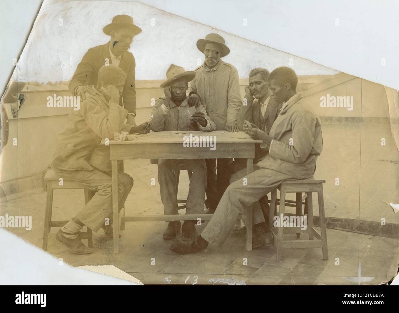 Cuba, September 1898. Cuban War. Cuban soldiers playing cards. Credit ...