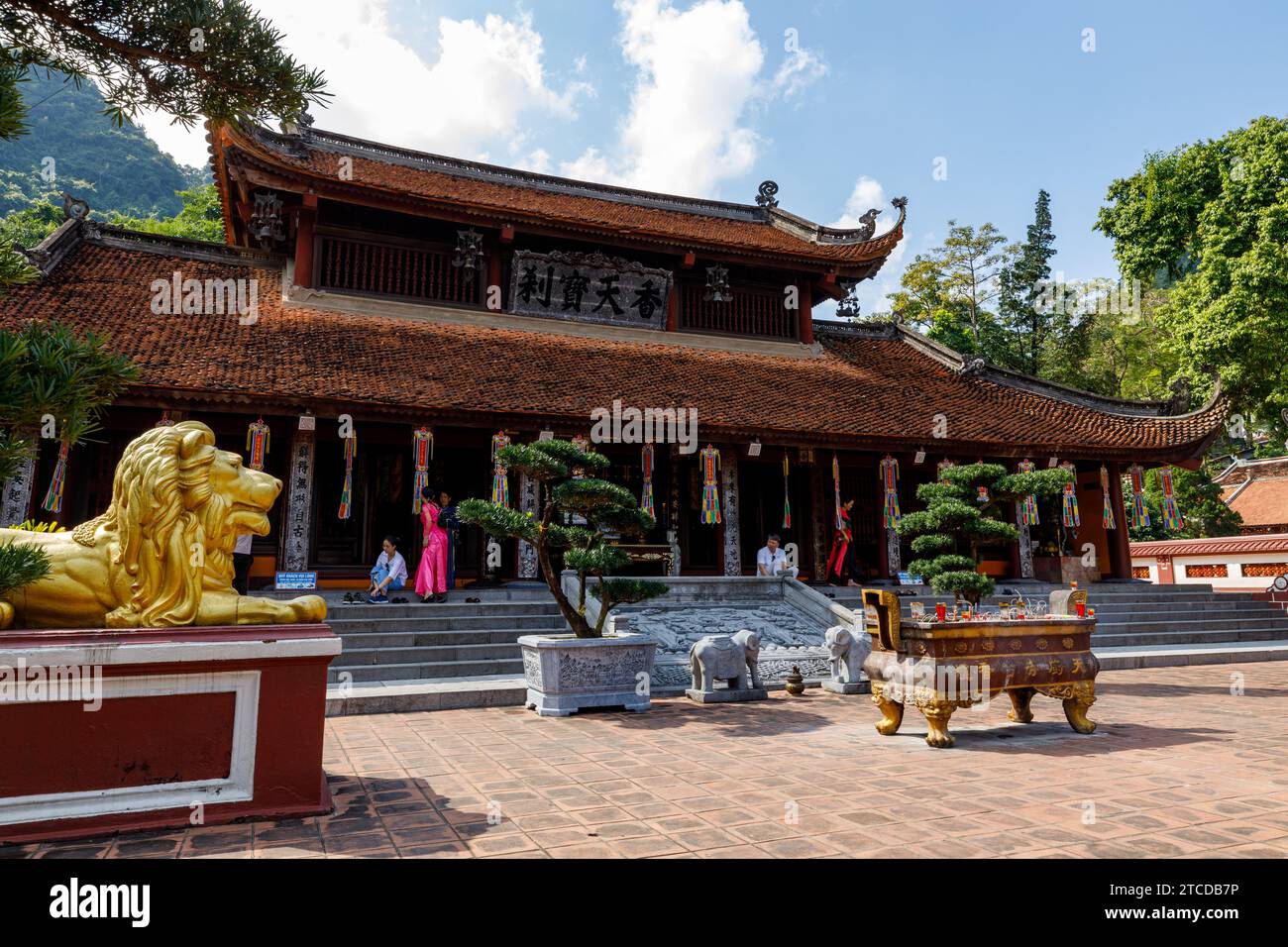 Temple of the perfume pagoda in Vietnam Stock Photo - Alamy
