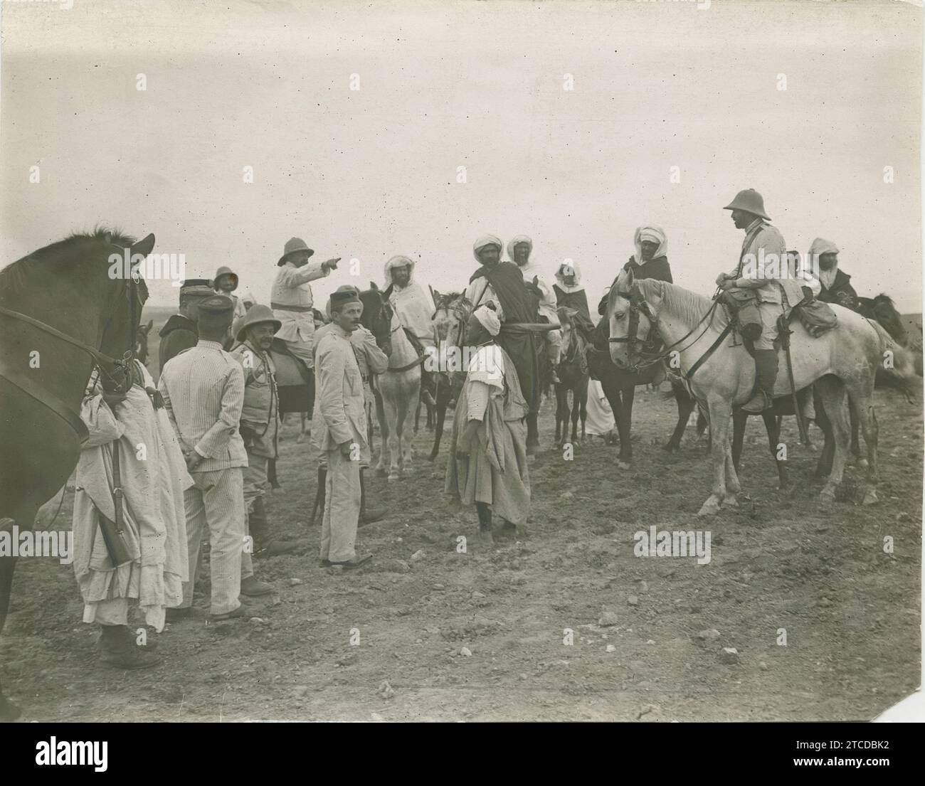 Moroccan War. Melilla Campaign, 1909. The Moroccan ambassador El Bachir ...