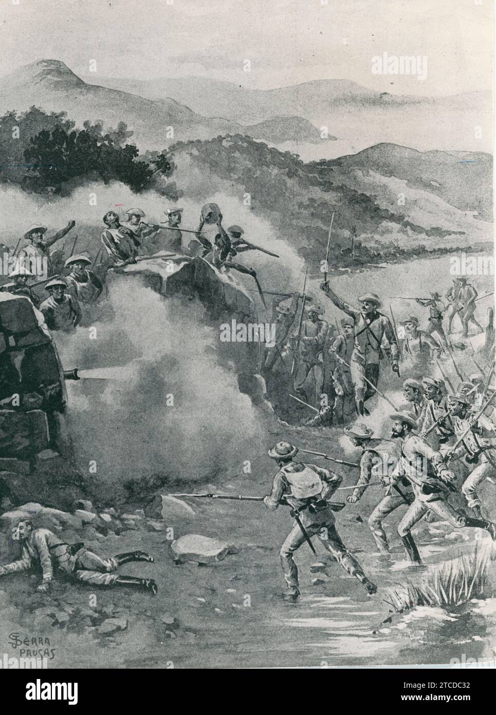 Imus (Philippines), 1897. Philippine War. Taking of Imus by Spanish ...
