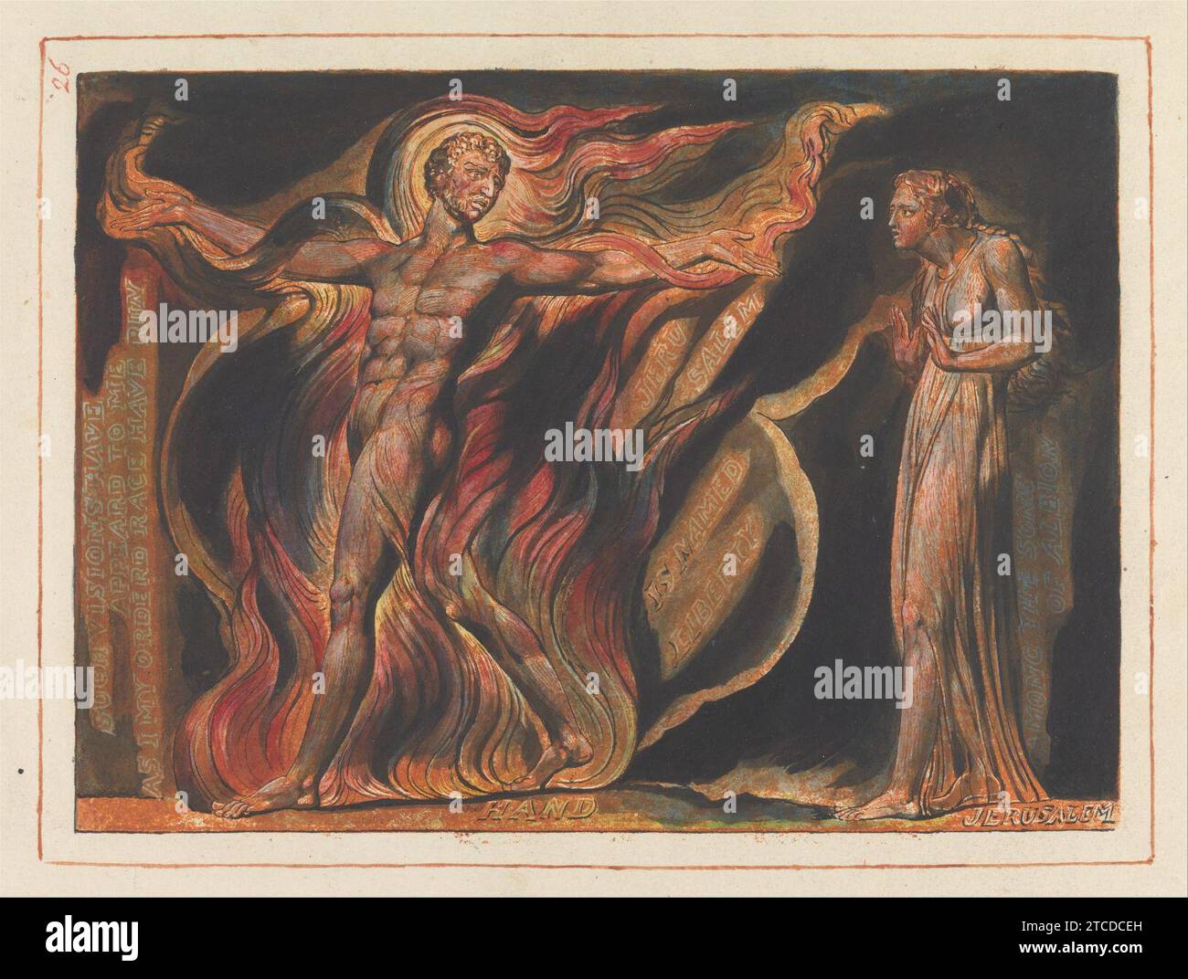 William blake plate 26 jerusalem hi-res stock photography and images ...