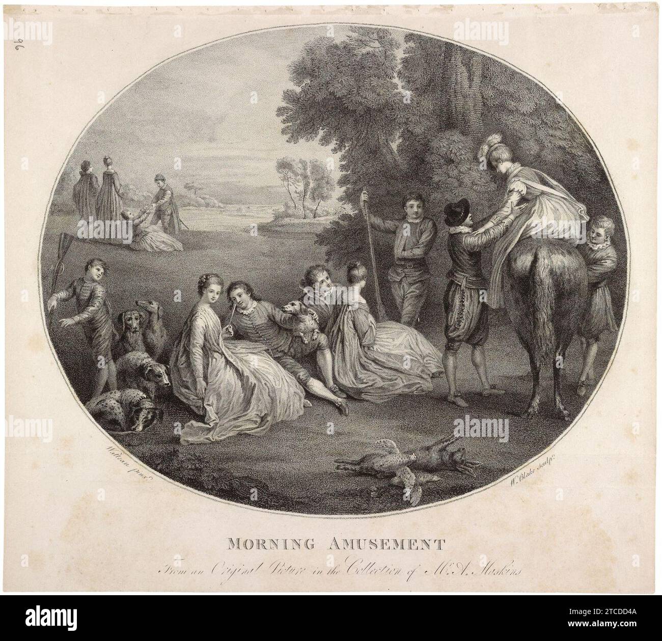 William Blake - Morning Amusement Stock Photo - Alamy