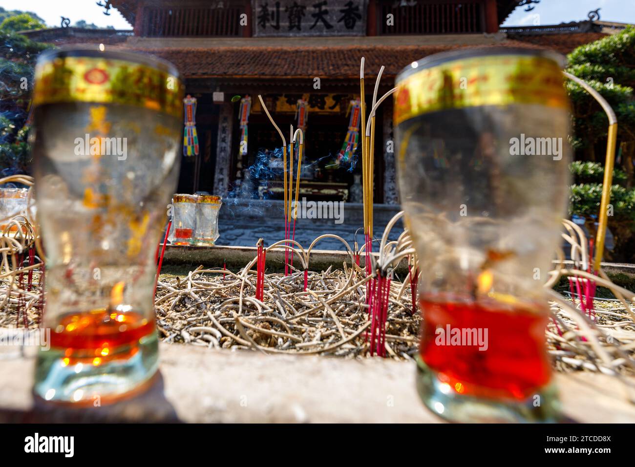 temple of the perfume pagoda in vietnam Stock Photo - Alamy