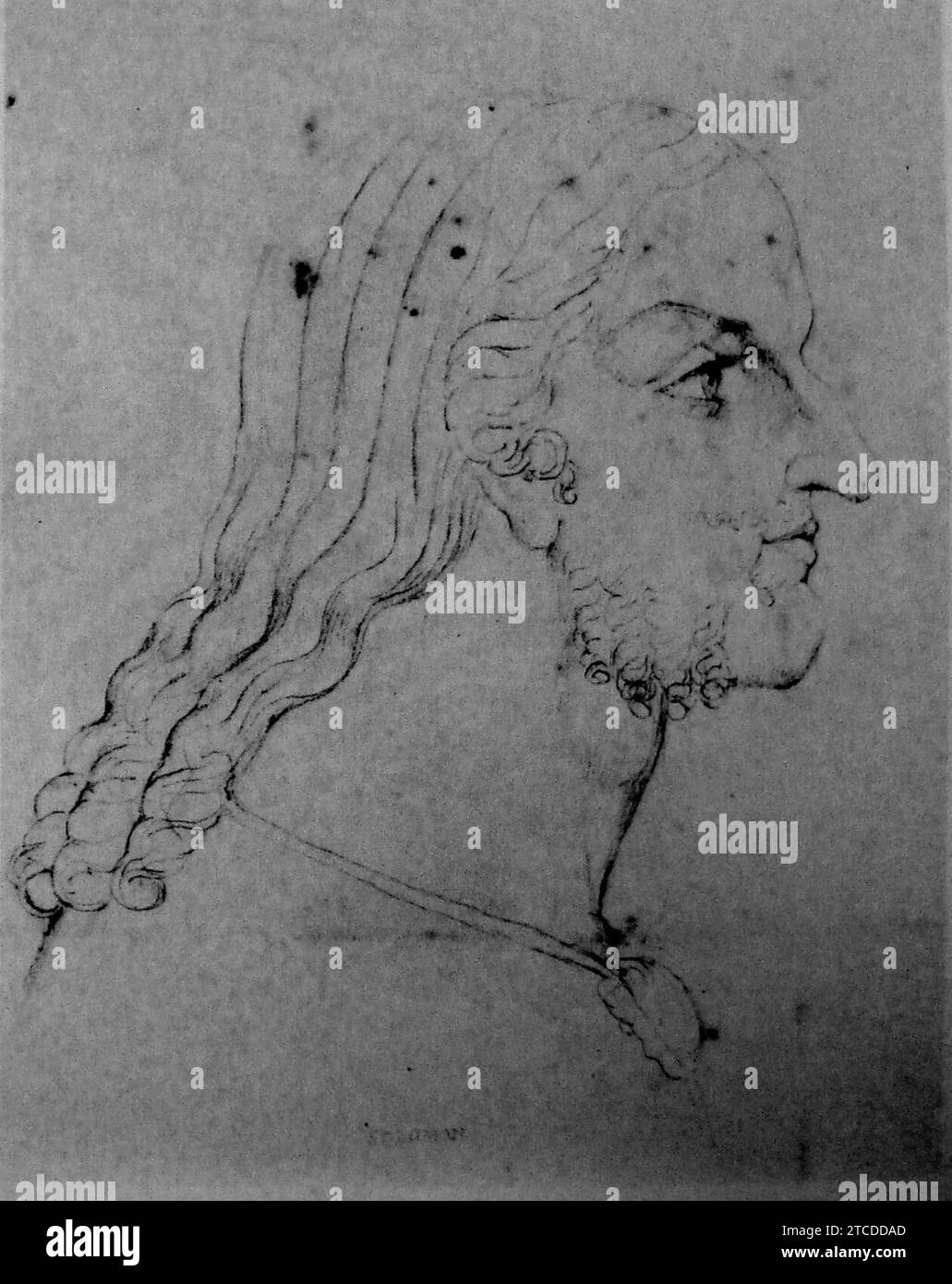 William Blake - Solomon, counterproof Butlin,702 c 1819-20 Stock Photo ...