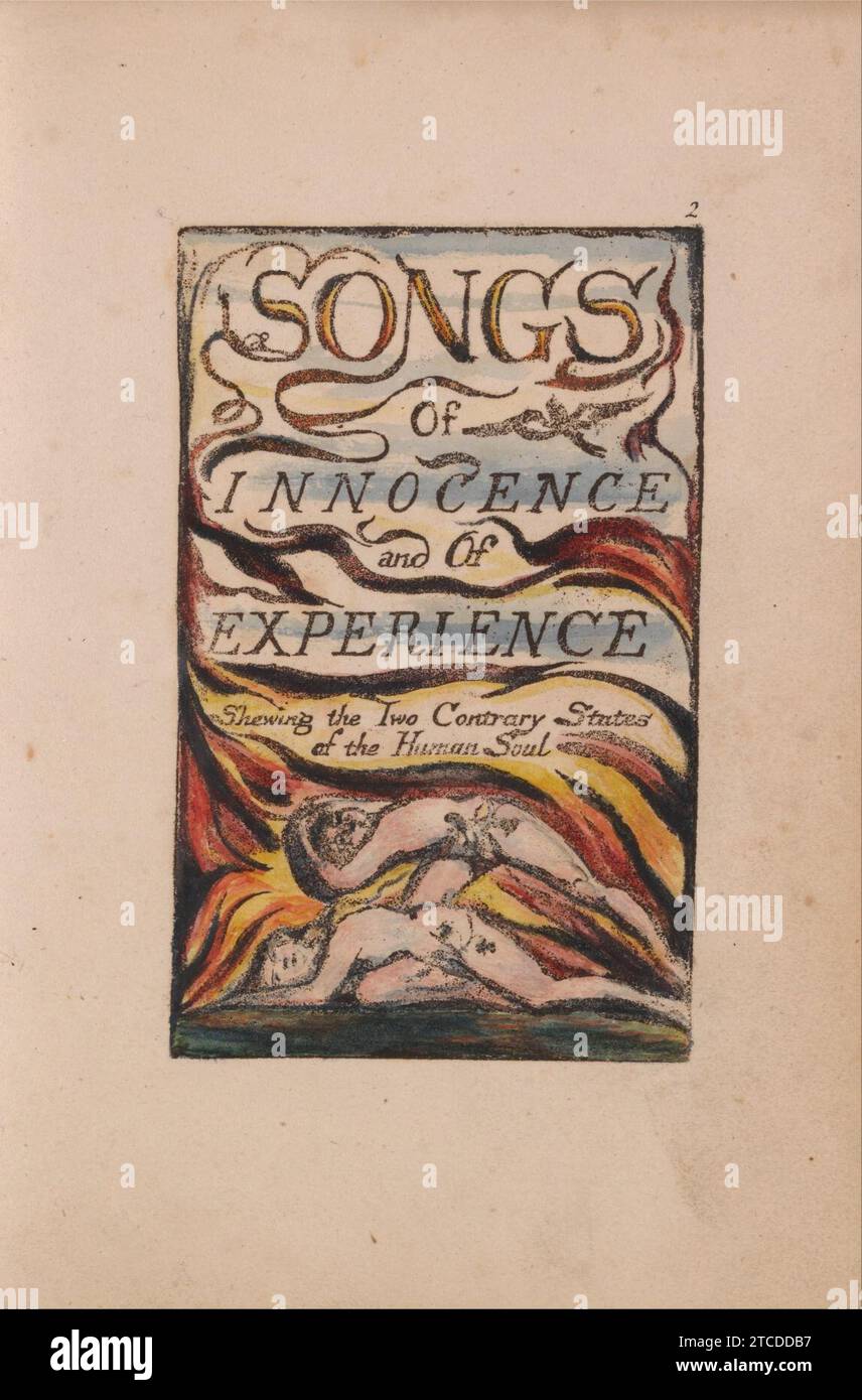 William Blake - Songs of Innocence and of Experience, Plate 2, Combined ...
