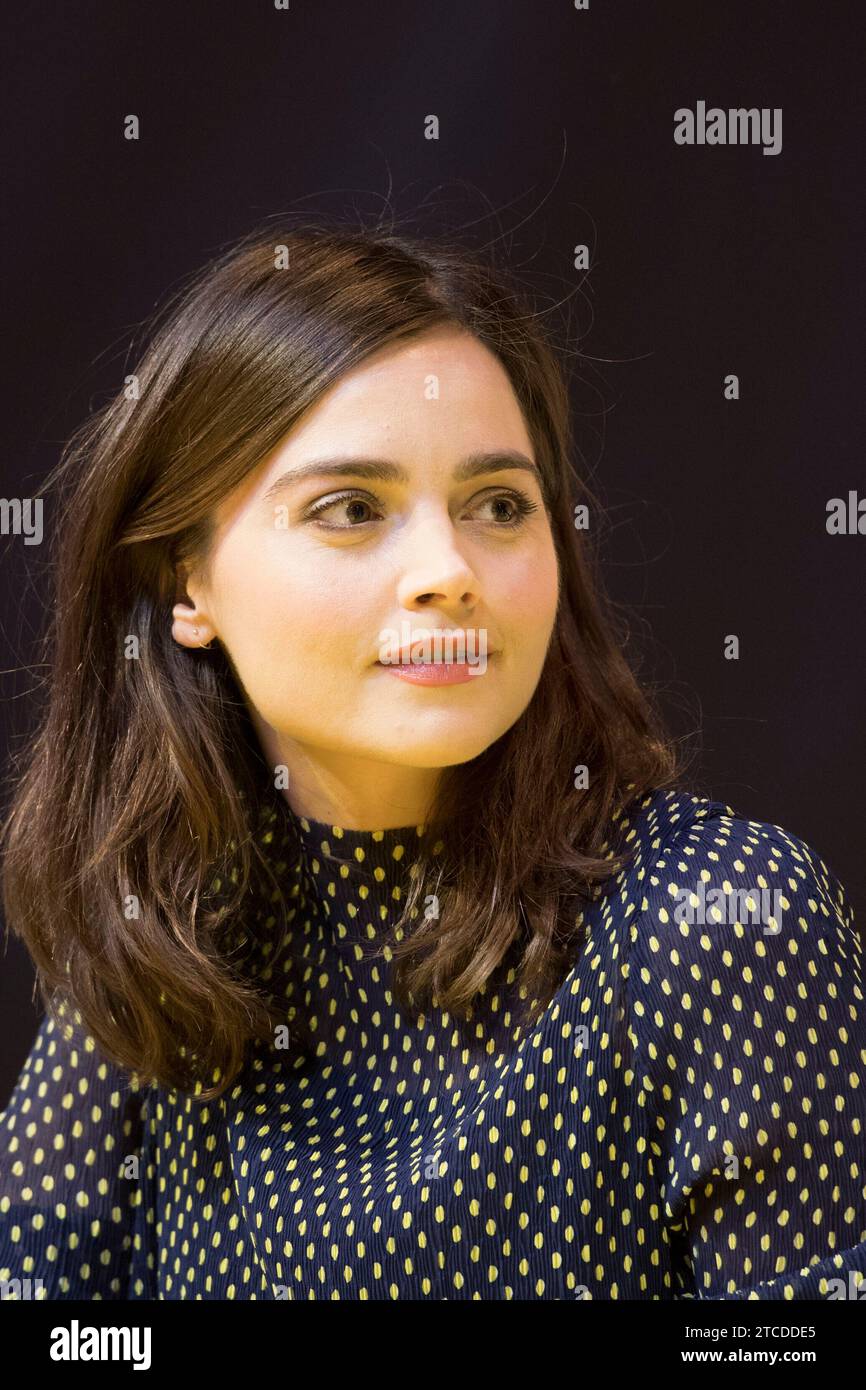Madrid, 11/11/2017. Madrid Comic Con. Interview with Jenna Coleman. Photo: of San Bernardo ...