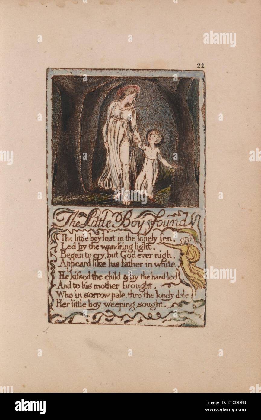 William Blake - Songs of Innocence and of Experience, Plate 22, ''The ...