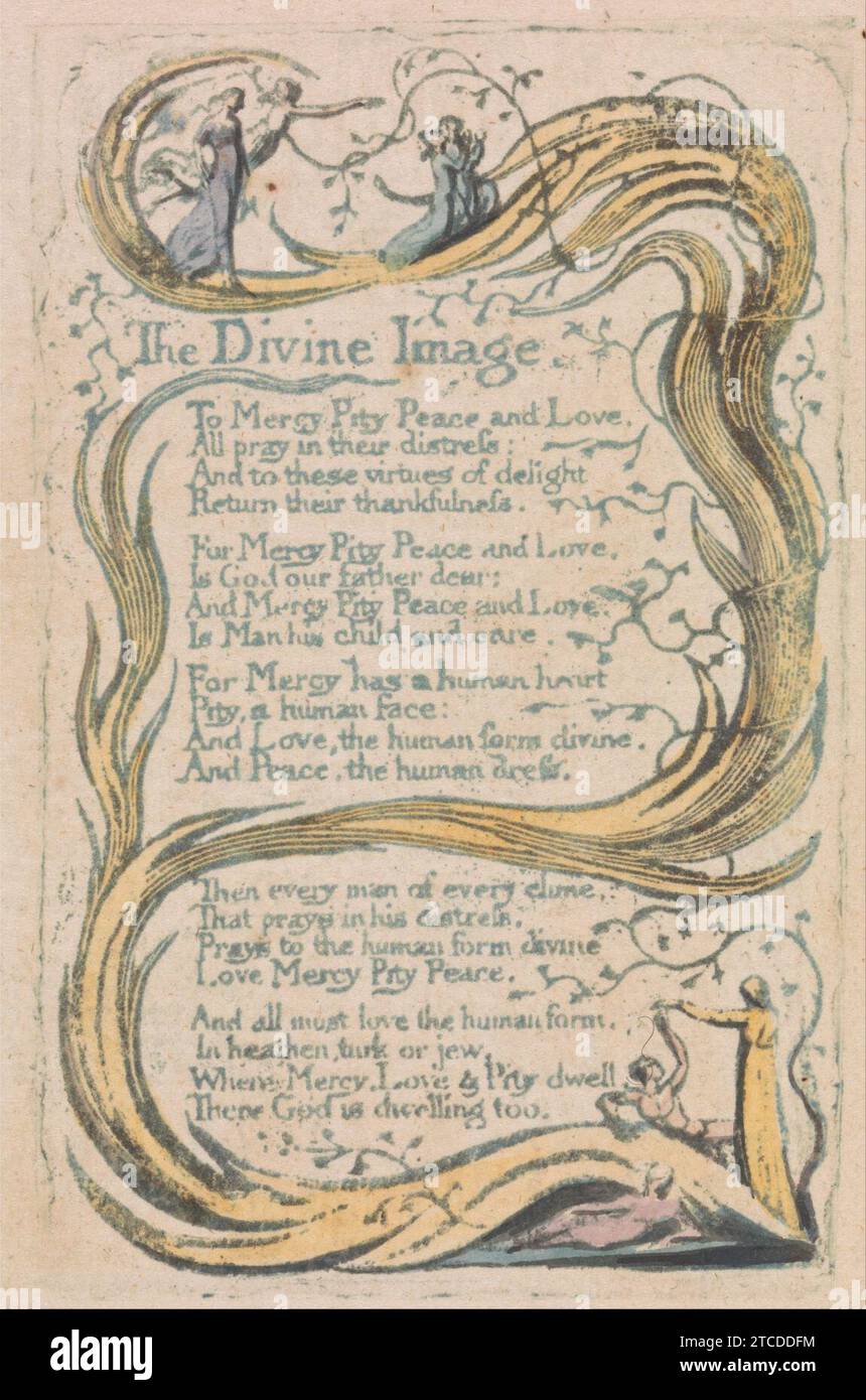 William Blake - Songs of Innocence and of Experience, Plate 24, ''The Divine Image'' (Bentley 18 ...
