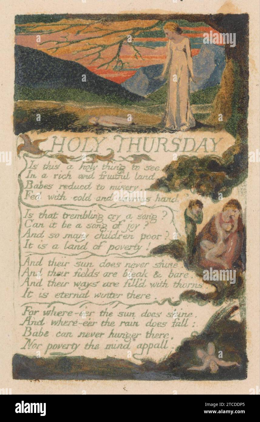 William Blake - Songs of Innocence and of Experience, Plate 38, ''Holy ...