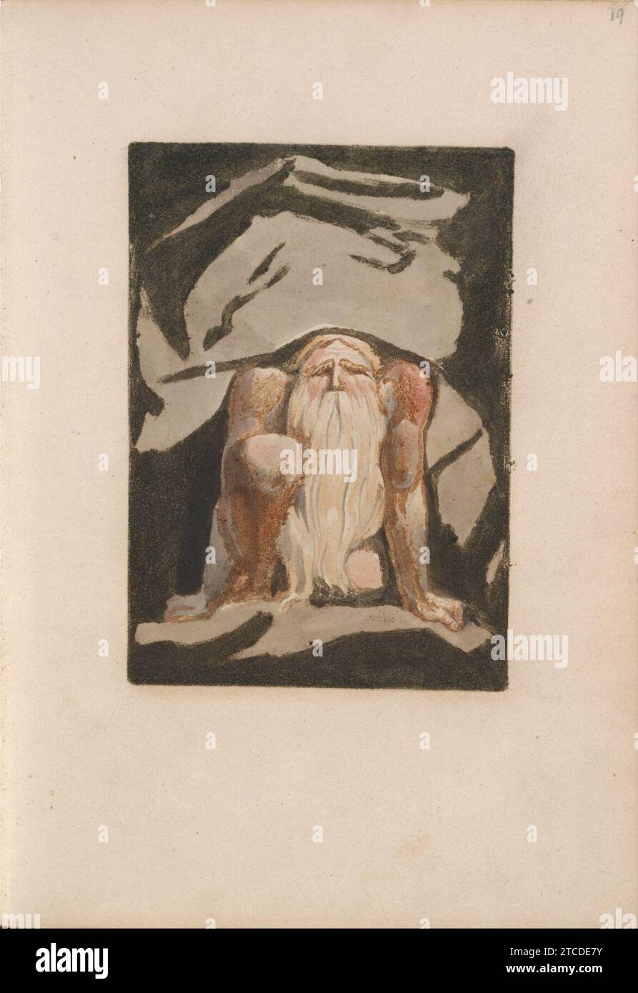 William Blake - The First Book of Urizen, Plate 23 (Bentley 9 Stock ...