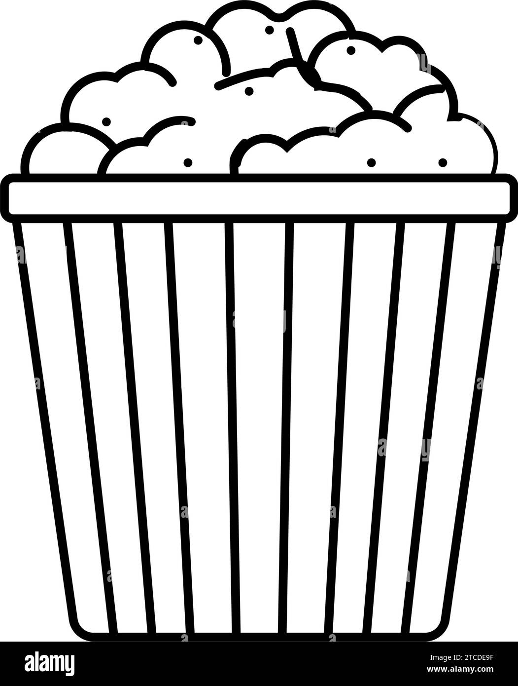 Large popcorn bucket Black and White Stock Photos & Images - Alamy