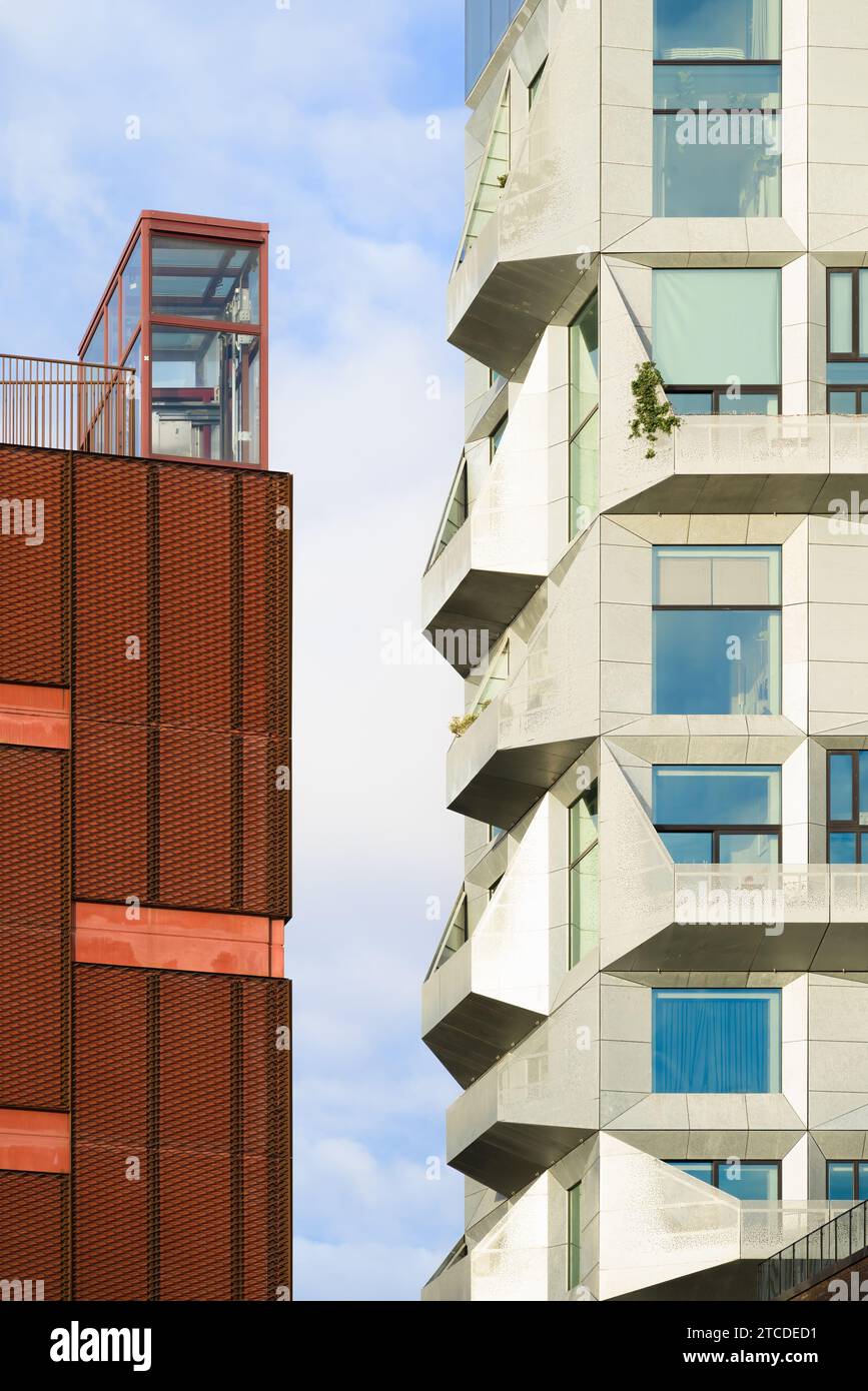 Copenhagen, Denmark - The Silo housing by Cobe Architects Stock Photo ...