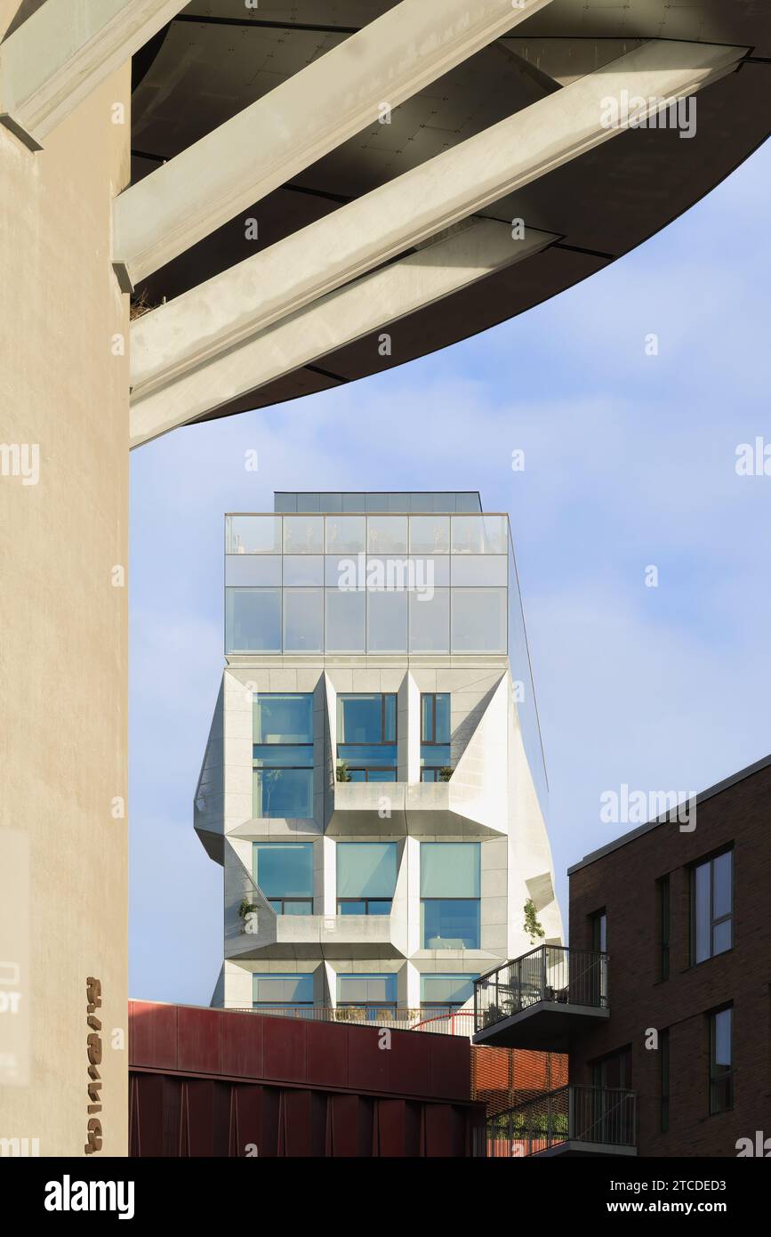 Copenhagen, Denmark - The Silo housing by Cobe Architects Stock Photo ...