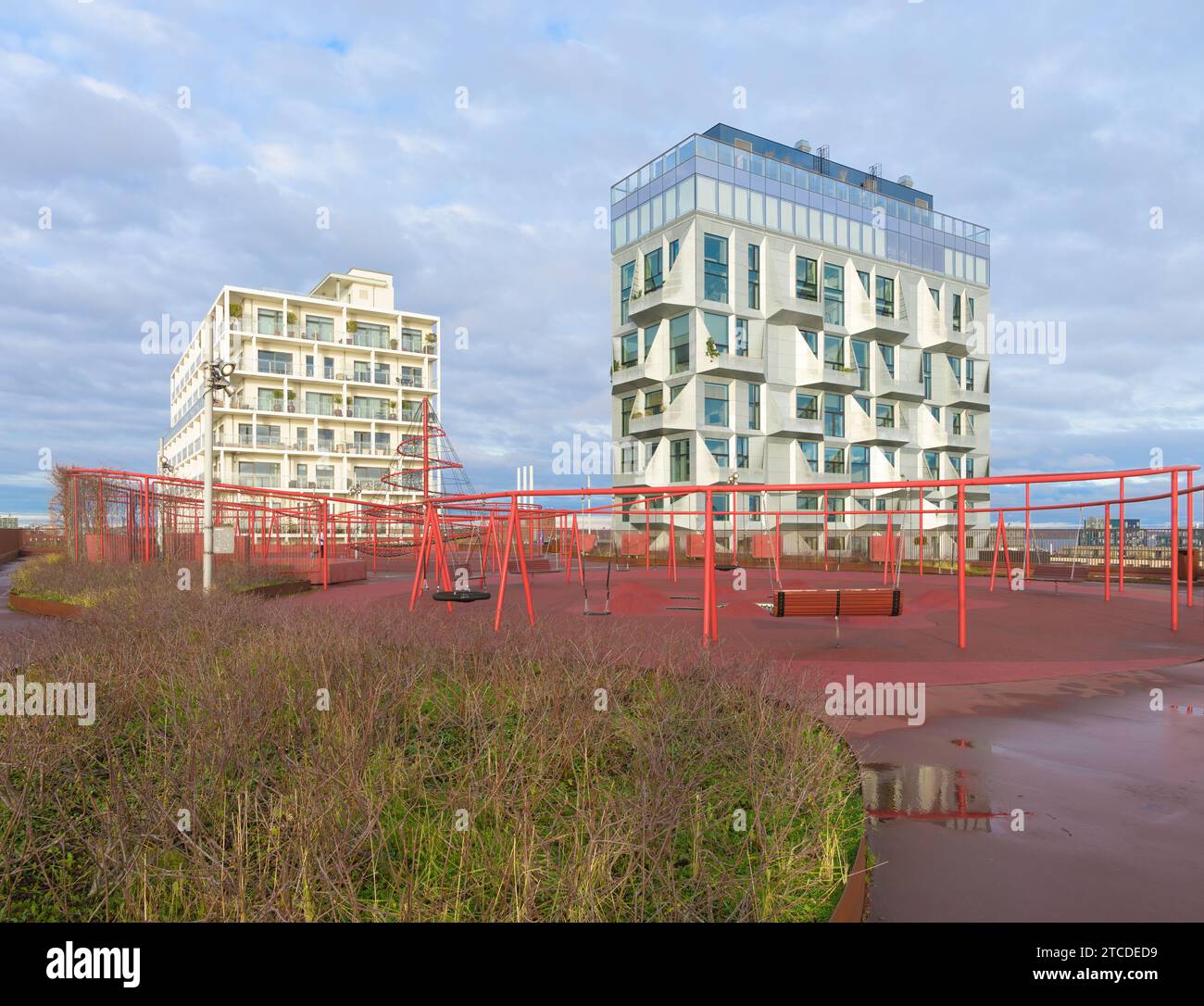 Copenhagen, Denmark - The Silo housing by Cobe Architects Stock Photo ...