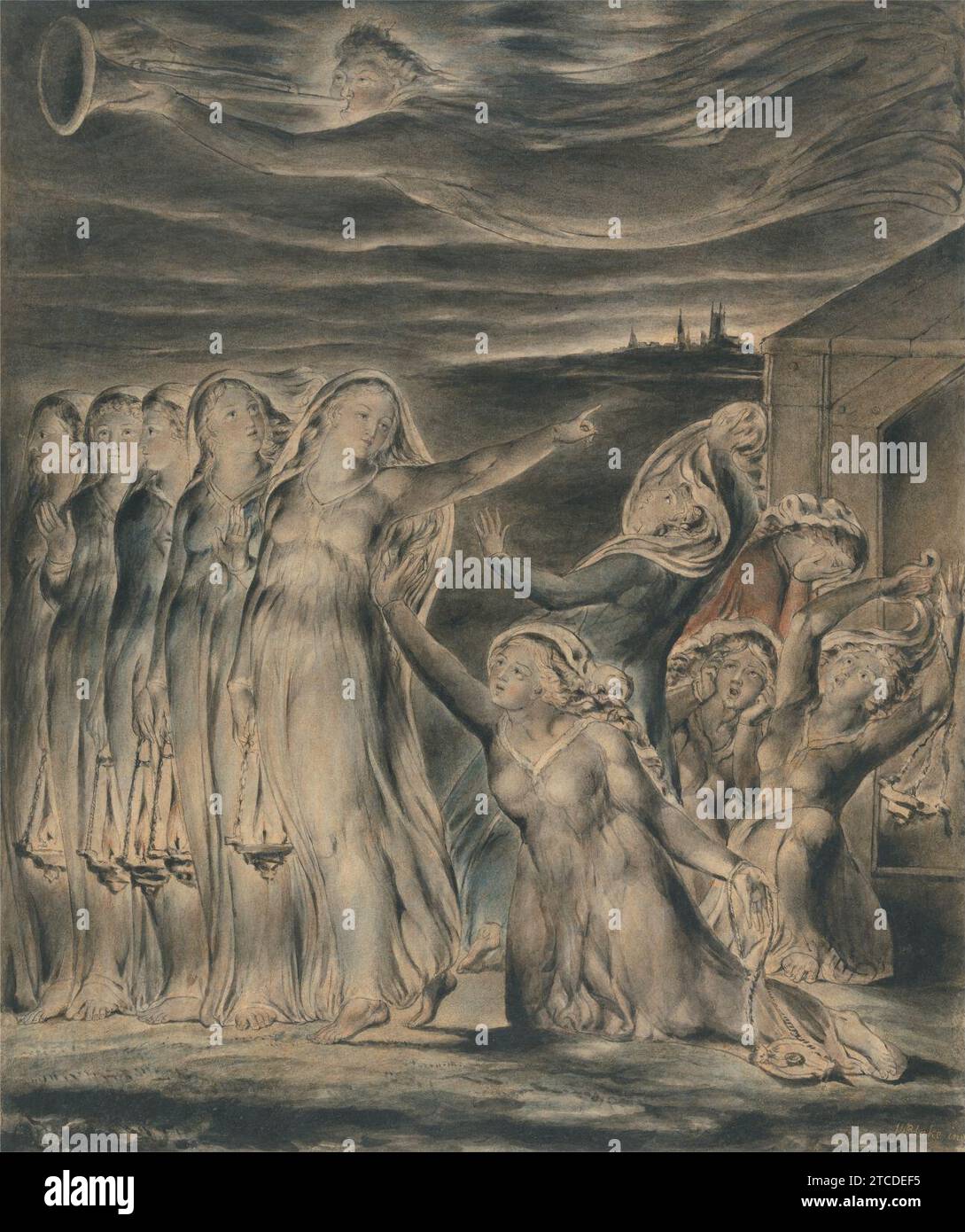 Parable of the wise and the foolish virgins hi-res stock photography ...