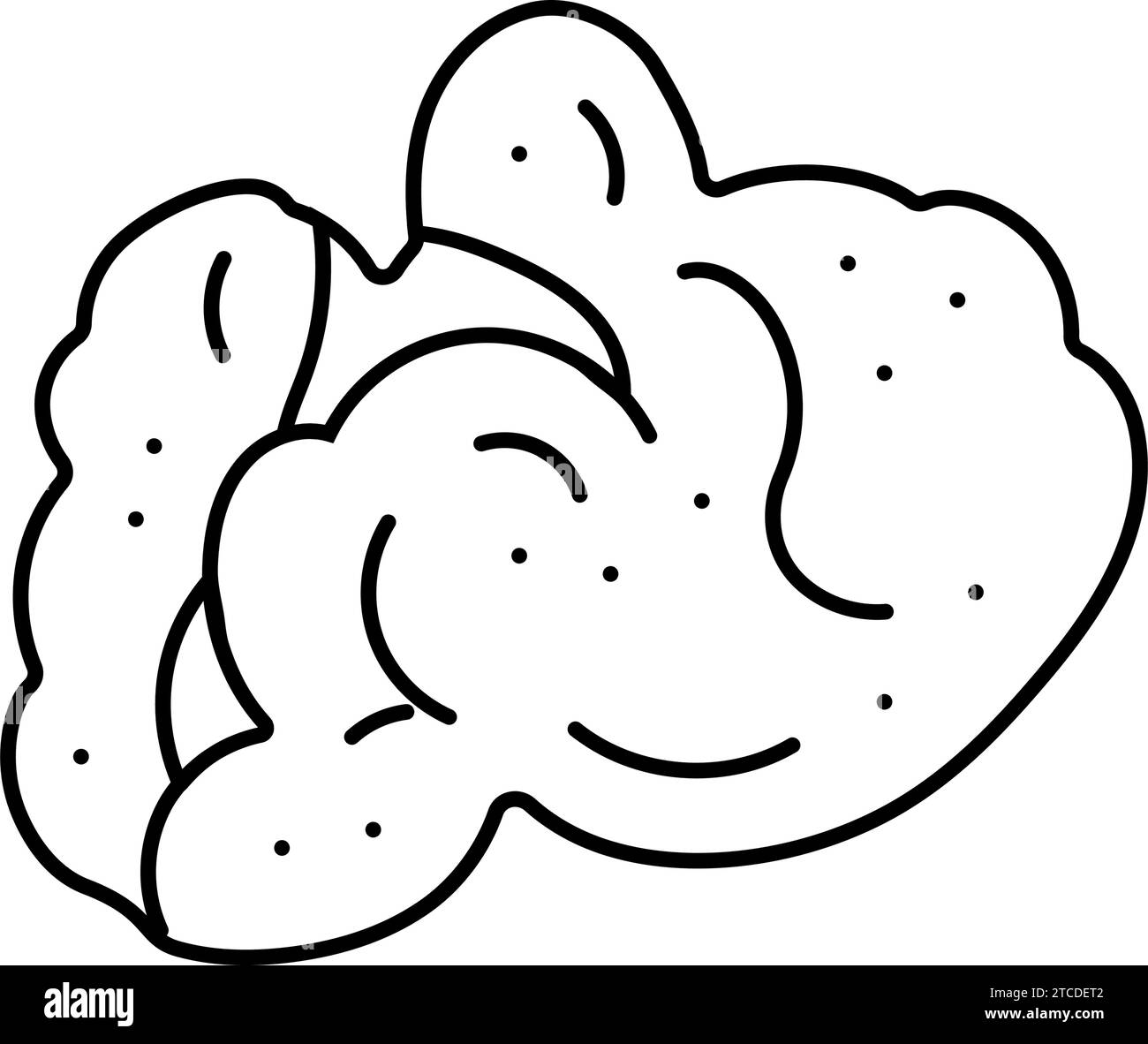 popcorn white tasty line icon vector illustration Stock Vector Image ...