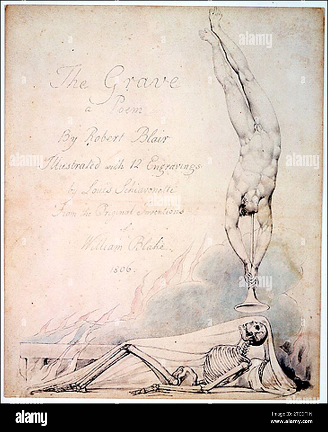 William Blake - The Skeleton Reanimated Stock Photo - Alamy