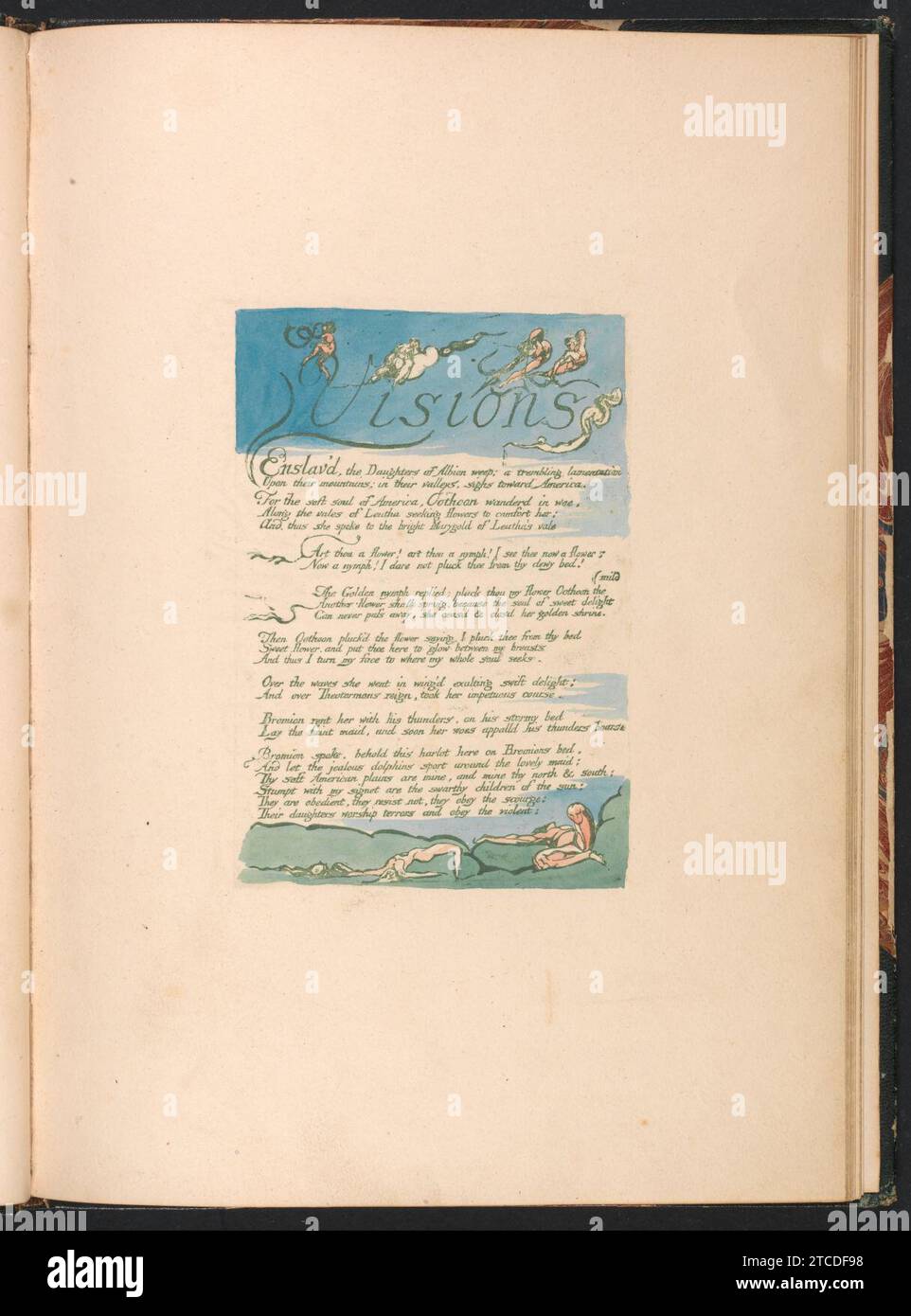 William Blake - Visions of the Daughters of Albion, Plate 4, ''Visions ...