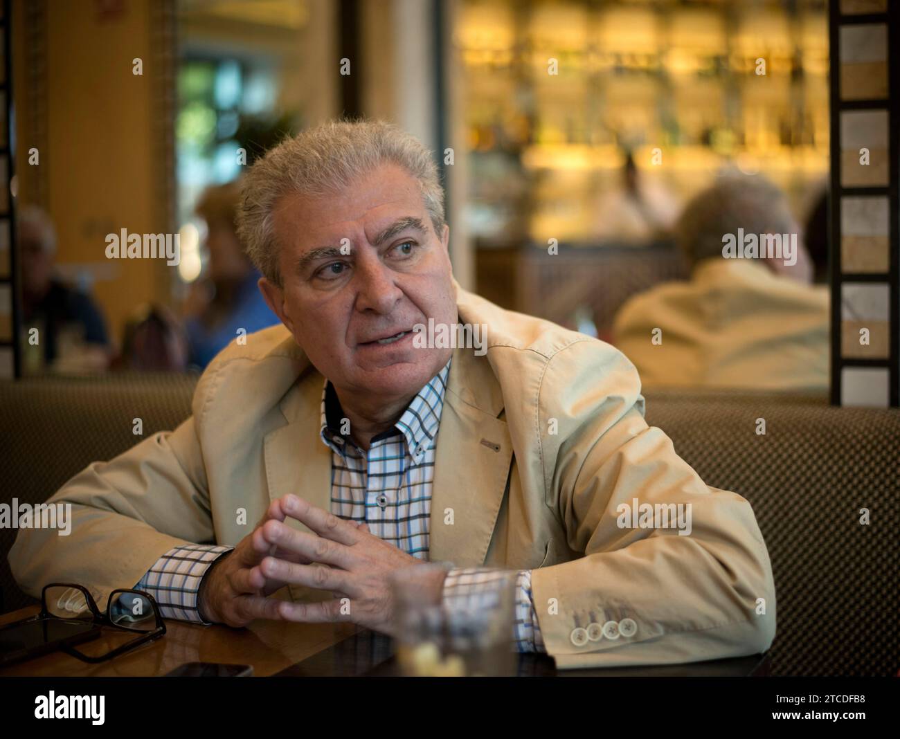 Madrid, 09/08/2017. Interview A cesar Antonio Molina. Photo: Maya ...