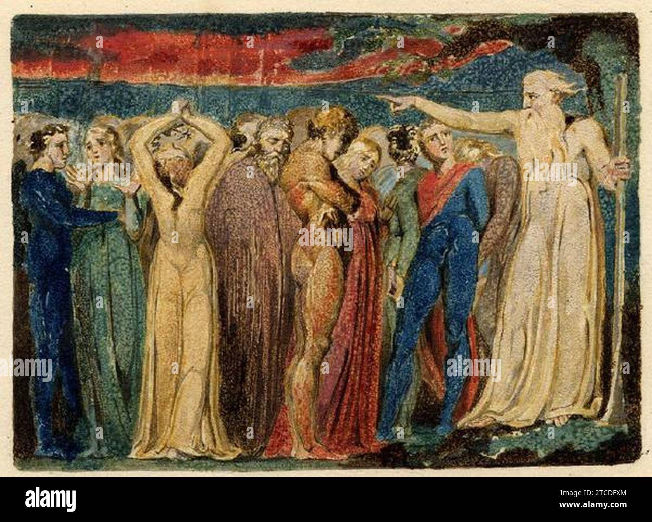 William Blake Joseph of Arimathea preaching to the inhabitants of ...
