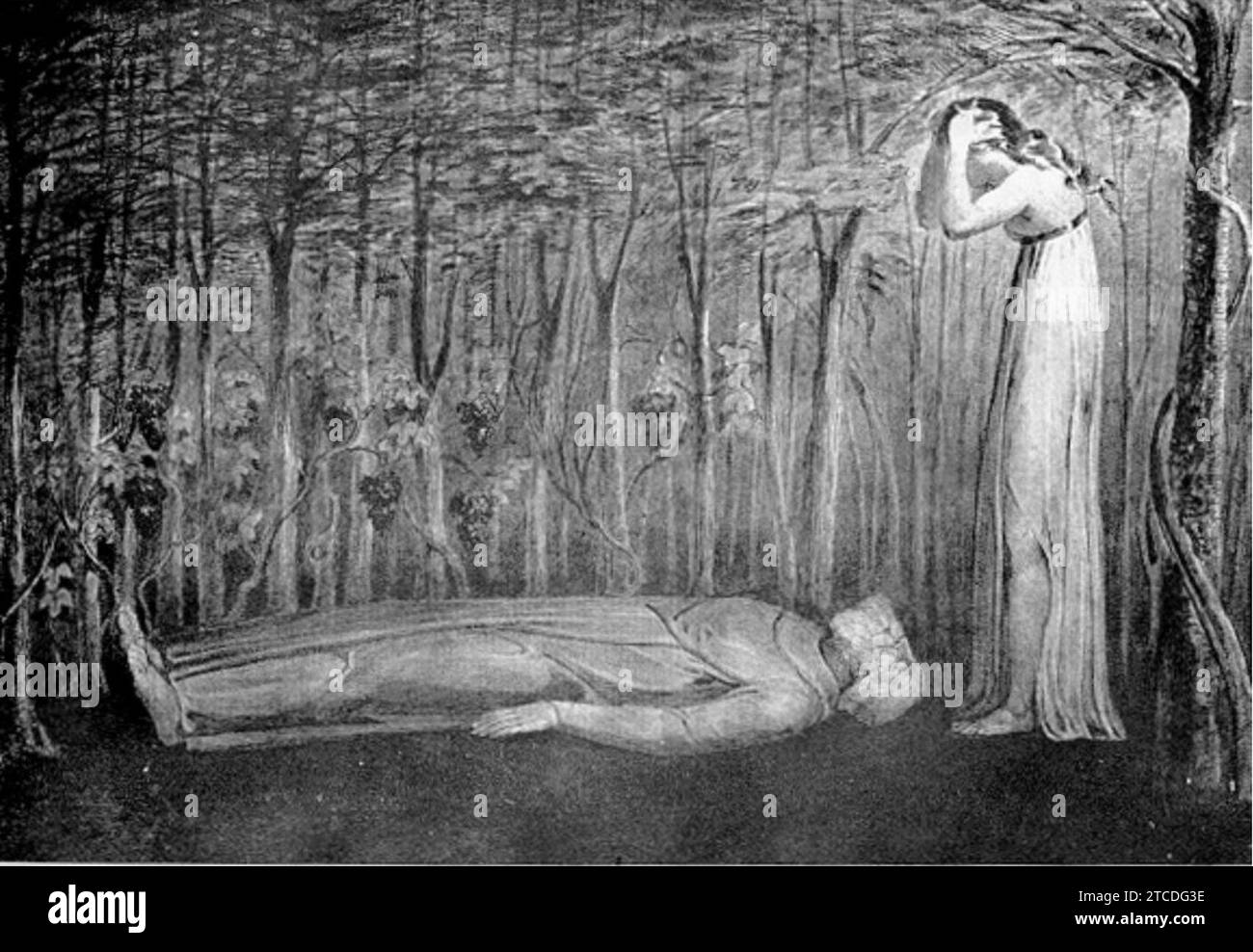 William Blake Tiriel dead before Hela Stock Photo - Alamy