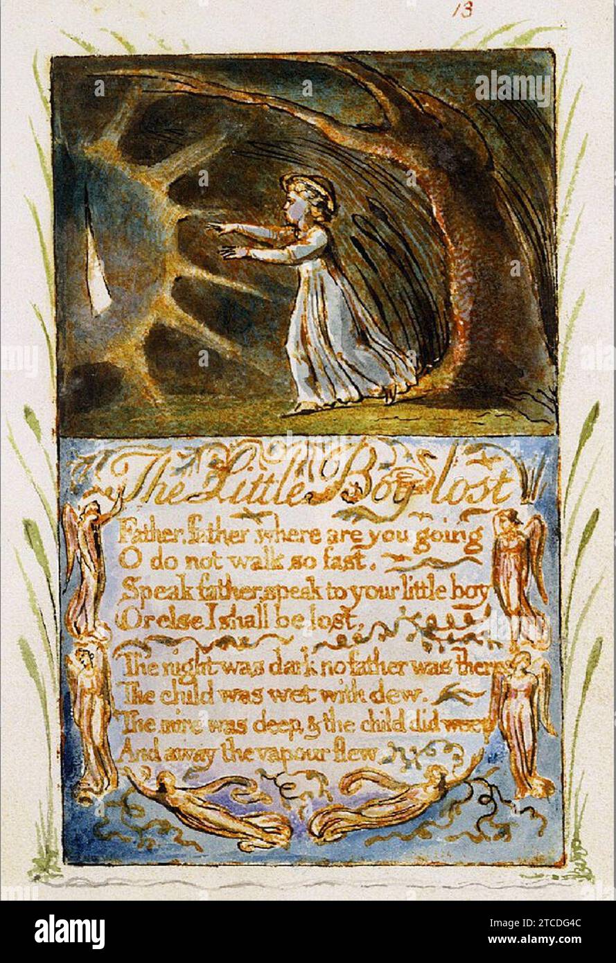 William Blake The Little Boy Lost Songs of Innocence - Copy Y 1825 ...