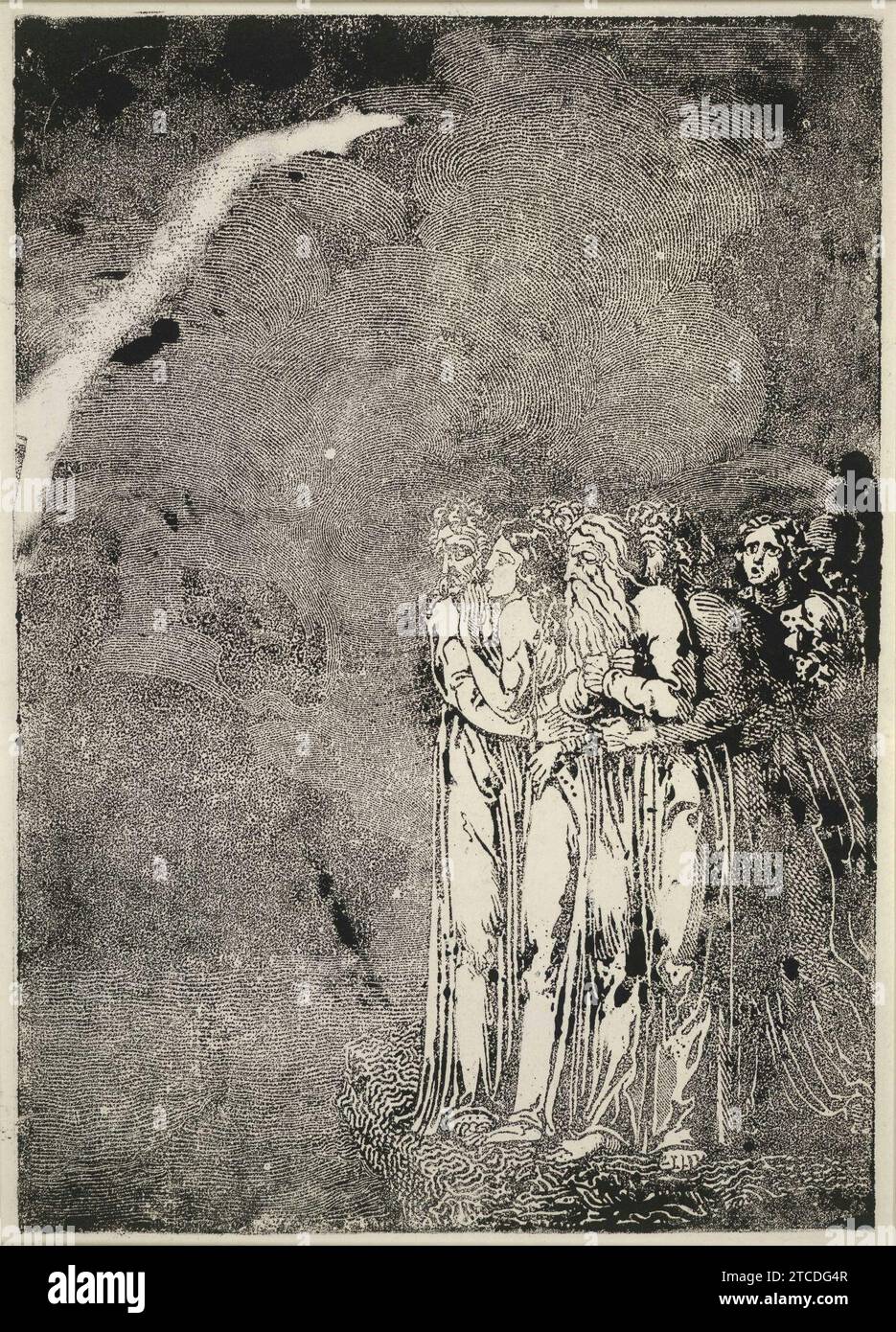 William Blake The Approach of Doom after Robert Blake 1788 Stock Photo ...