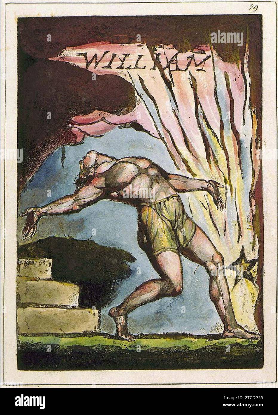 William Blake Milton poem Plate 29 copy C Stock Photo - Alamy