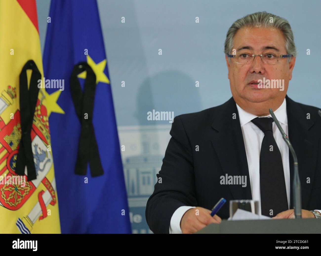 Madrid, 08/19/2017. Press conference by the Minister of the Interior ...