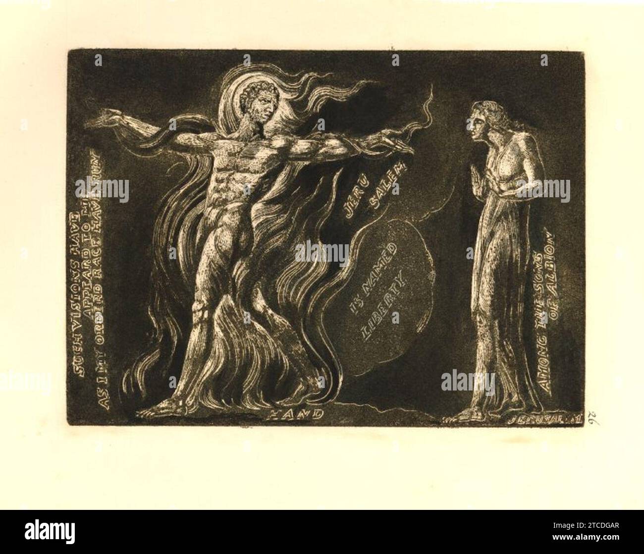 William blake plate 26 jerusalem hi-res stock photography and images ...