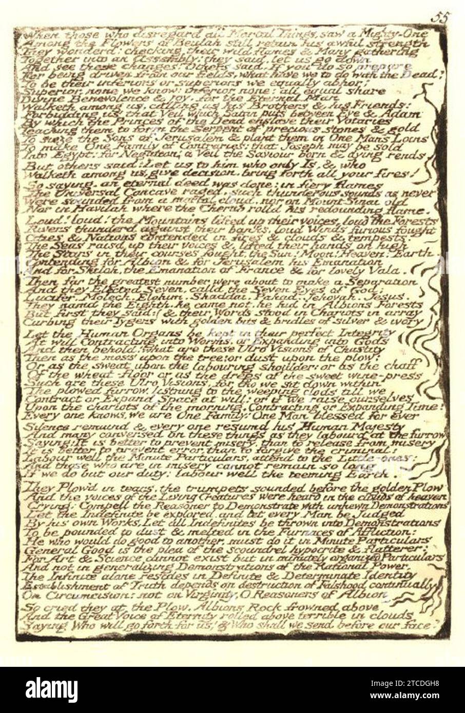 William Blake, Plate 55 Jerusalem (copy A Stock Photo - Alamy