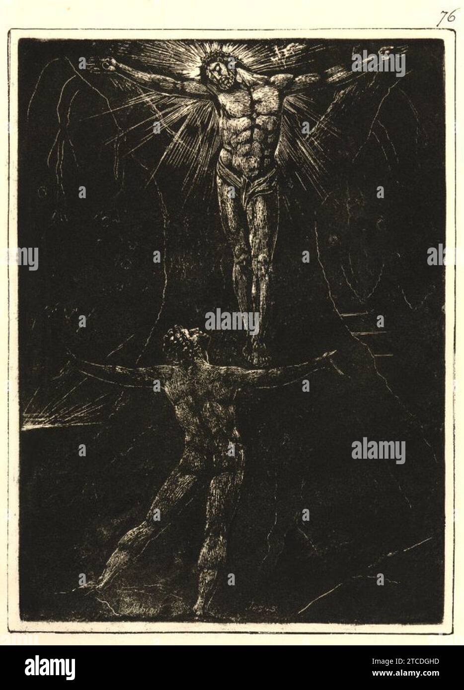 William Blake, Plate 76 Jerusalem (copy A Stock Photo - Alamy