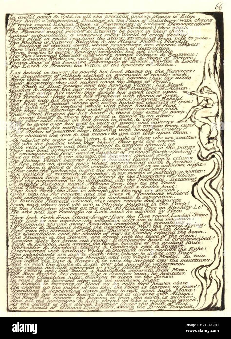 William Blake, Plate 66 Jerusalem (copy A Stock Photo - Alamy