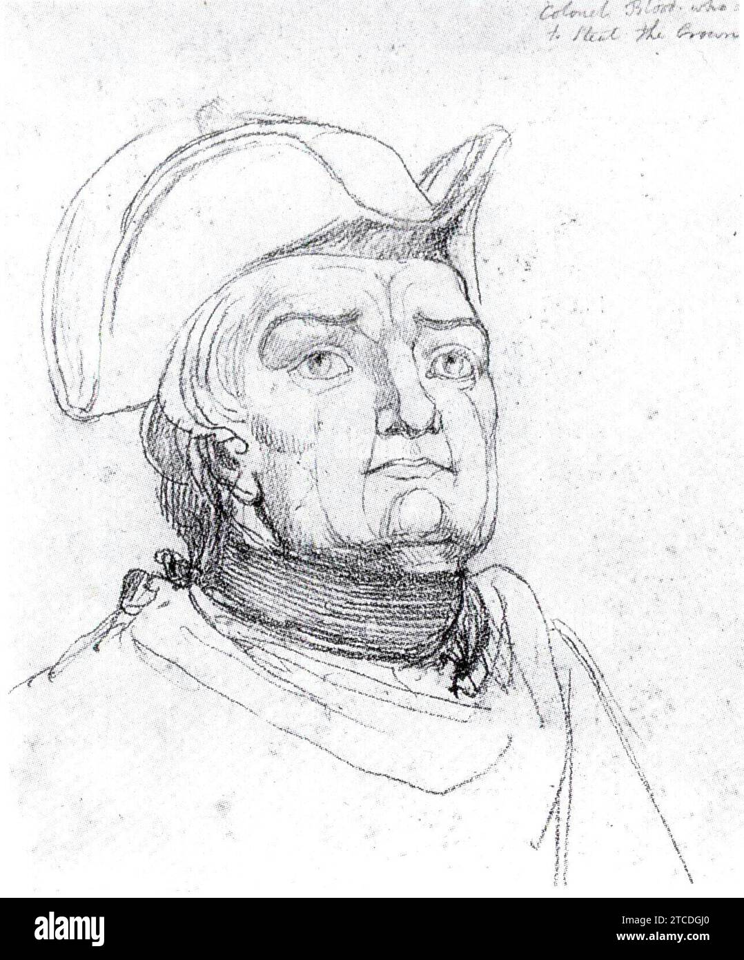 William Blake, Visionary Head of Colonel Thomas Blood Stock Photo - Alamy