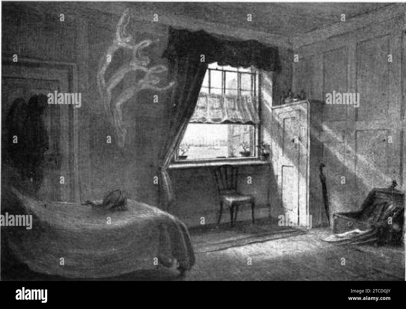 William Blake's work-room and death-room by Frederic Shields Stock ...