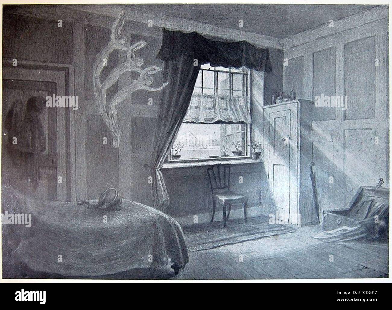 William Blake's work-room and death-room by Frederic Shields 1 Stock ...