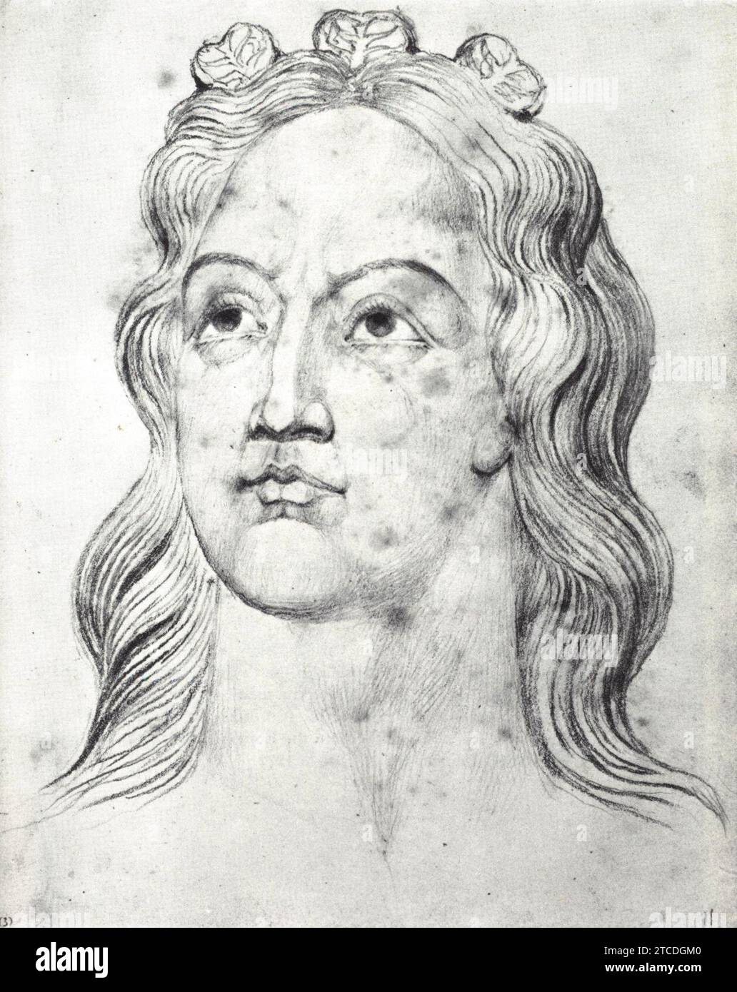 William Blake, Visionary Head of Queen Eleanor, wife of Edward I, 1820 ...