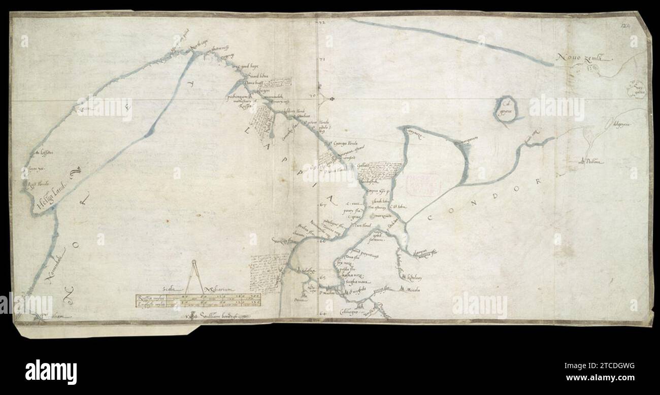 William Borough map of the coasts of Norway, Lapland and North West ...