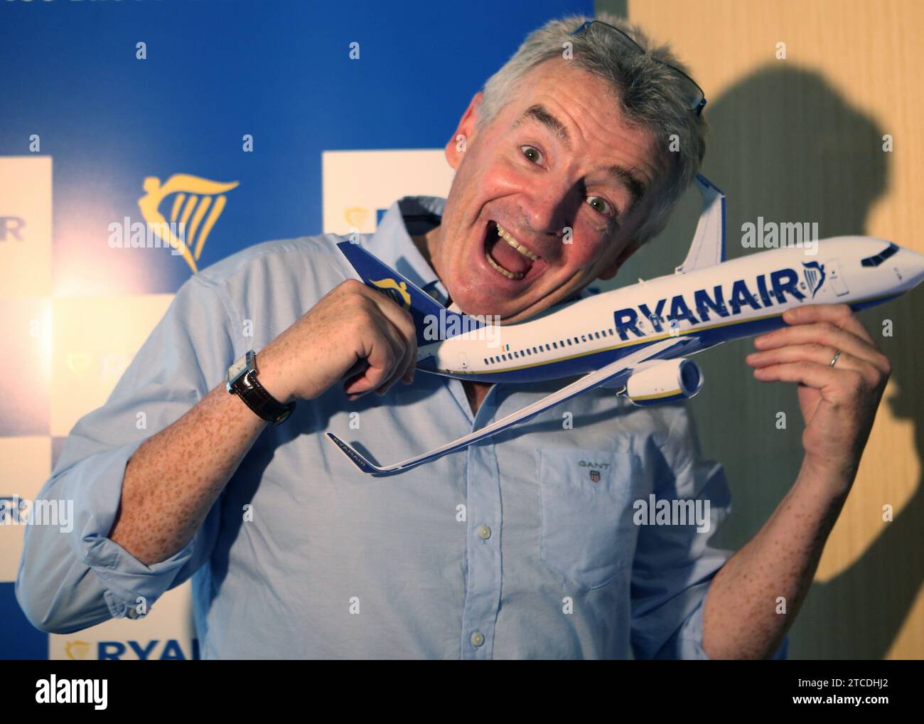 Madrid, 08/22/2017. Press conference by Ryanair CEO Michael O'Leary ...
